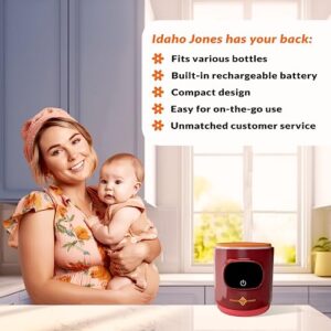 Portable Bottle Warmer: Instant Breastmilk & Formula Heating, Brew Your Baby's Milk for Travel, Digital, Fast, Battery Powered