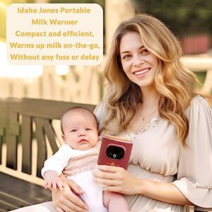 Portable Bottle Warmer: Instant Breastmilk & Formula Heating, Brew Your Baby's Milk for Travel, Digital, Fast, Battery Powered