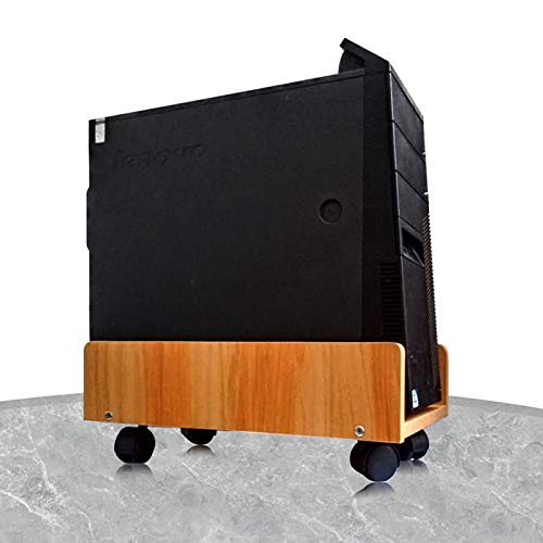 Pc Stand Simple CPU Floor Stand Mobile CPU Stand with 4 Caster Wheels Tower Desktop CPU Case Stand Cart with Protective Baffles, 3 Colors Stand (Color : B)