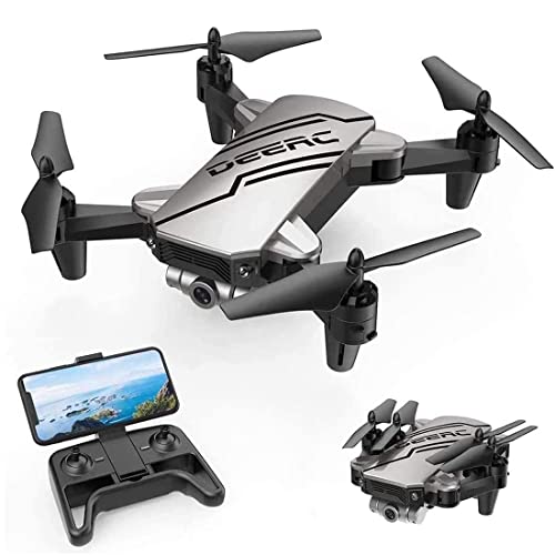 DEERC Kids Drone with 720P HD FPV Camera for Beginner, Remote Control Toys Gifts for Boys Girls, Drones for Kids with Altitude Hold, Headless Mode, One Key Start Speed Adjustment,3D Flips