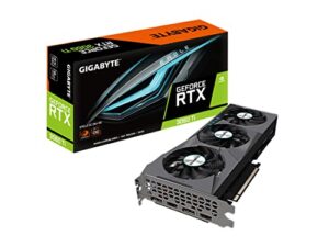 gigabyte geforce rtx 3060 ti eagle oc d6x 8g graphics card, 3x windforce fans, 8gb 256-bit gddr6x, gv-n306txeagle oc-8gd video card