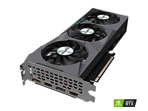 Gigabyte GeForce RTX 3060 Ti Eagle OC D6X 8G Graphics Card, 3X WINDFORCE Fans, 8GB 256-bit GDDR6X, GV-N306TXEAGLE OC-8GD Video Card