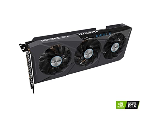 Gigabyte GeForce RTX 3060 Ti Eagle OC D6X 8G Graphics Card, 3X WINDFORCE Fans, 8GB 256-bit GDDR6X, GV-N306TXEAGLE OC-8GD Video Card