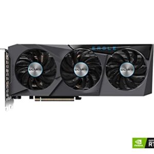 Gigabyte GeForce RTX 3060 Ti Eagle OC D6X 8G Graphics Card, 3X WINDFORCE Fans, 8GB 256-bit GDDR6X, GV-N306TXEAGLE OC-8GD Video Card