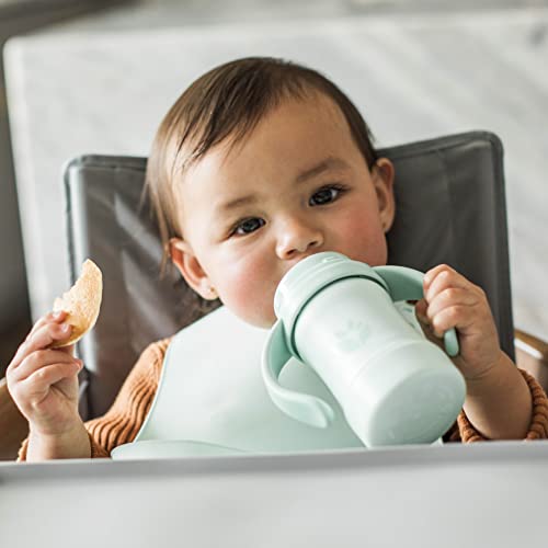 green sprouts® Sprout Ware® Sip & Straw 6oz., 6mo+, Plant-plastic, Platinum-cured Silicone, Dishwasher Safe, Grows with Baby, Tested for Hormones