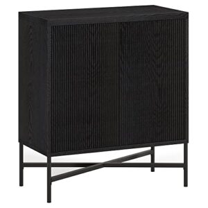 henn&hart brighton accent cabinet, 28" wide, black