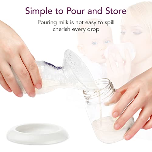 Momlist Silicone Manual Breast Pump for Breastfeeding Moms to Collect Breast Milk| Pumping and Nursing| Portable Breastmilk Catcher