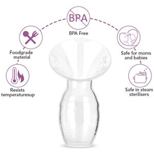 Momlist Silicone Manual Breast Pump for Breastfeeding Moms to Collect Breast Milk| Pumping and Nursing| Portable Breastmilk Catcher