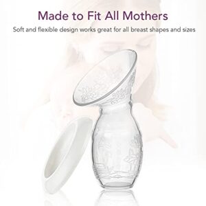 Momlist Silicone Manual Breast Pump for Breastfeeding Moms to Collect Breast Milk| Pumping and Nursing| Portable Breastmilk Catcher