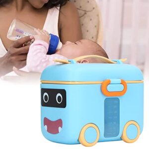 Baby Milk Powder Dispenser,Baby Travel Milk Powder Box Safe Sealing Moist Proof Portable Milk Powder Storage Dispenser (Blue)