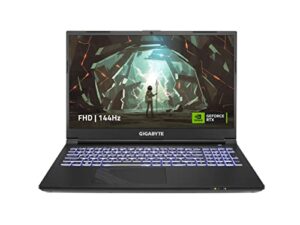 gigabyte g5 kf: 15.6" fhd 1920x1080 144hz, nvidia geforce rtx 4060 laptop gpu, intel core i5-12500h, 8gb ddr4 ram, 512g ssd, win11 home (g5 kf-e3us333sh) black