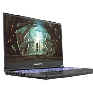 GIGABYTE G5 KF: 15.6" FHD 1920x1080 144Hz, NVIDIA GeForce RTX 4060 Laptop GPU, Intel Core i5-12500H, 8GB DDR4 RAM, 512G SSD, Win11 Home (G5 KF-E3US333SH) Black