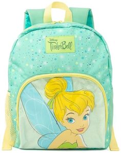 disney tinker bell girls backpack | enchanting green glitter rucksack | adjustable straps | spacious compartments