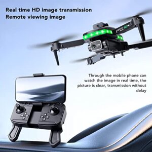 Foldable FPV Drone, Mini WiFi RC Drone with 4K Dual HD Camera, Intelligent Detection Quadcopter, APP & Gesture Control, LED Light, 3D Flip for Adults, Kids