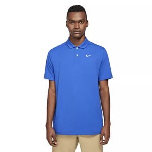 nike men's big & tall dri-fit performance golf polo (as1, alpha, xx_l, regular, tall, royal blue)