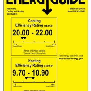 Mitsubishi 12,000 BTU 1 TON Four Way Ceiling Cassette Single Zone Mini Split System - SEER 22 AC & Heat Pump Ductless Ceiling Recessed Cool & Heat