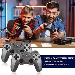 Super Game Console H9, HDMI Plug & Play Video Nostalgia Stick Game, Retro Games 1080p HD Output to TV & Monitor, Game Stick Built-in 9 Emulators with Dual 2.4G Wireless Controllers (64G, 15888 Games)