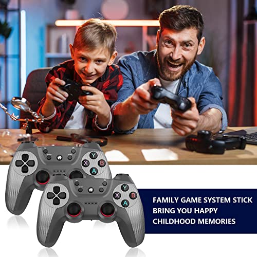 Super Game Console H9, HDMI Plug & Play Video Nostalgia Stick Game, Retro Games 1080p HD Output to TV & Monitor, Game Stick Built-in 9 Emulators with Dual 2.4G Wireless Controllers (64G, 15888 Games)