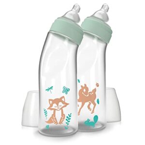 evenflo feeding balance+ angled bottle 9 oz 2-pack with pacifier