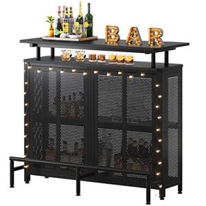 little tree bar table, black