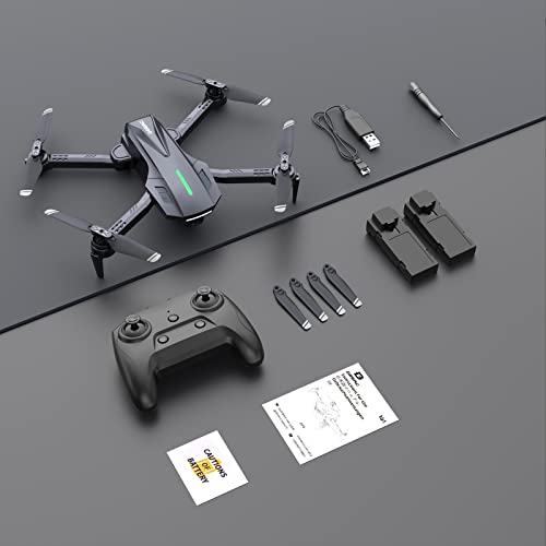 DEERC Drone with Camera, D70 Drones with Camera for Adults 720P HD, RC Quadcopter for Beginners with 2 Batteries, Kids Toy Easy to Play, Auto Hover, Voice Control, APP Control, 3D Flips