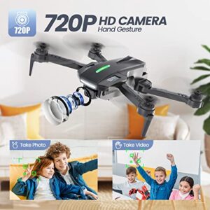 DEERC D70 Mini Drone with Camera,720P HD FPV Foldable Drones,2 Batteries,One Key Start,Headless Mode,Altitude Hold,360 Flip,Drone for Kids,Toys Gifts for Kids