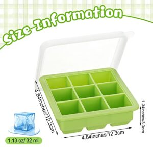 6 Pcs Silicone Baby Food Storage Containers Baby Food Freezer Tray with Lids Silicone Baby Food Freezer Storage Tray Breast Milk Freezer Tray Baby Food Freezer Containers for Baby Food, Fruit Purees