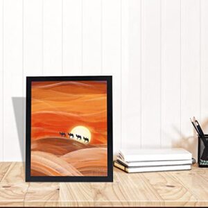 NAOKBOEE 12x15 Picture Frame in Black, Photo Frames with Plexiglass, Horizontal and Vertical Formats for Wall Mounting