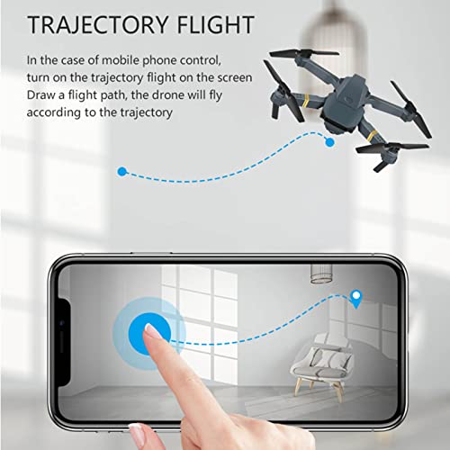 Remote Control Drones with Camera for Adults 4K, Flying Toys with 3-level Flight Speed 4 Channel Drones for Kids 8-12 with Camera Rc Plane Helicopters for Kids Cool Stuff Gifts for Men (Black)