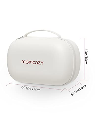 Momcozy Breast Pump Bag for Hands-Free Wearable Breast Pumps, Hard Shell Case with Removable Tray, Watertight Breast Pump Storage Bag for Pumping Bag, Diaper Bag, or Handbag（Holds 2 Pumps）