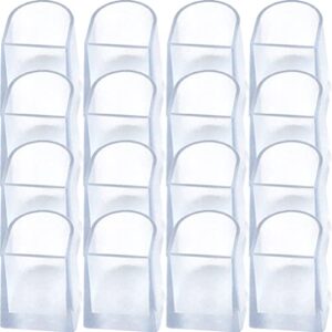 fomiyes chair shoe covers 16pcs high heel protectors pvc clear heel repair caps covers latin dance heel stoppers for wedding grass gravel wetlands outdoor events m high heel clear heels