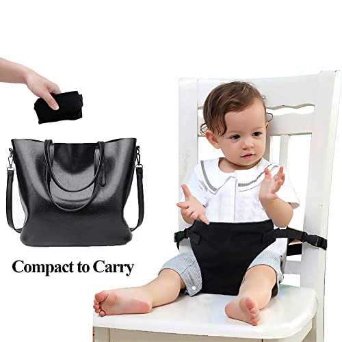 MISSEIAR Baby Harness Seat for High Chair, Portable Feeding Seat Belt with Strap Toddler Safety Seat Belt Foldable Baby Booster Harness Belt for Restaurant Shopping Cart Travel