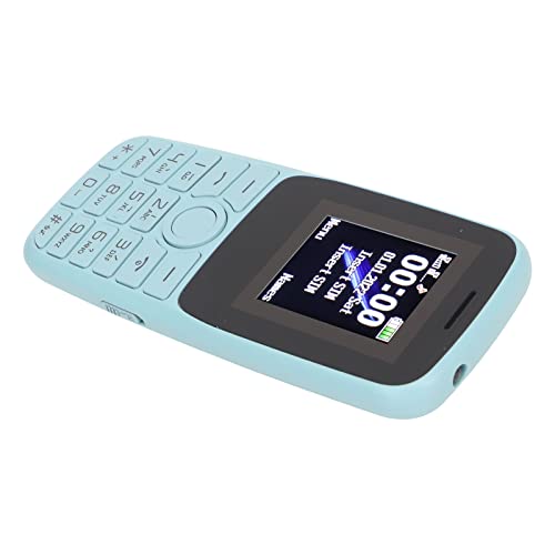 AMONIDA Senior Cell Phone, Multifunction Unlocked Cellphone 1400mAh 2.4in Screen for Travel (Sky Blue)