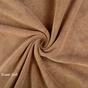 Microfiber Bath Towel Bath Sheets 2 Pack (32 x 71 Inch) Oversized Extra Large Super Absorbent Quick Fast Drying Soft Eco-Friendly Towels for Body Bathroom Travel (2PCS Camel)