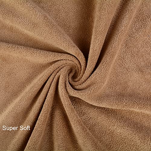 Microfiber Bath Towel Bath Sheets 2 Pack (32 x 71 Inch) Oversized Extra Large Super Absorbent Quick Fast Drying Soft Eco-Friendly Towels for Body Bathroom Travel (2PCS Camel)