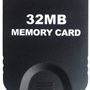 Hyamass 32MB(507 Blocks) High Speed Gamecube Storage Save Game Memory Card Compatible for Nintendo Gamecube & Wii Console Accessory Kits - Black