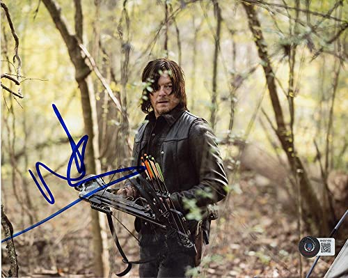 Norman Reedus Daryl The Walking Dead 8x10 Photo Signed Autographed Authentic BAS BECKETT COA