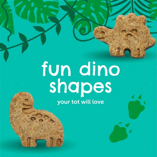 Beech-Nut Toddler Snacks, Dino Biscuits with Hidden Veggies, Pumpkin Cinnamon, Non-GMO Baked Snack for Kids, 5 oz Bag (7 Pack)