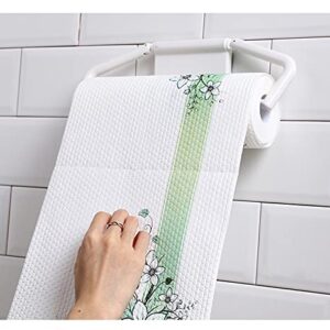 KitchLife Reusable Bamboo Paper Towels - 1 Roll = 4 Months Supply, Washable and Recycled Paper Rolls, Zero Waste Sustainable Gifts, Environmentally Friendly, Raspberry Flower