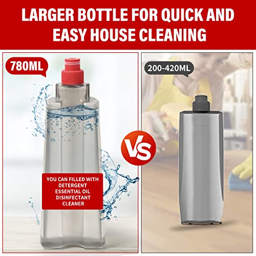 Spray Mop for Floor Cleaning, Washable Reusable 2 Pads Refillable Spray Bottle for Easy Wet Dry Mopping Dust Flat Mops for Hardwood Laminate Tile Floors wih 18 Inch Pad