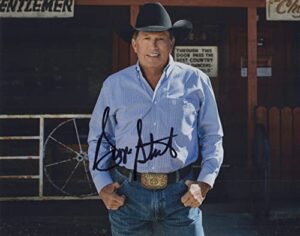 george strait signed 8x10 photo