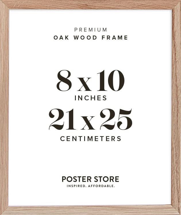 Poster Store 8x10 Oak Wood Picture Frame