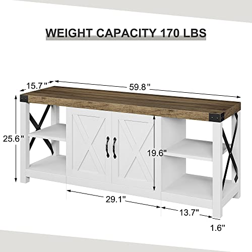 Alkmaar TV-PHO_0VF840BS Television Stand, White