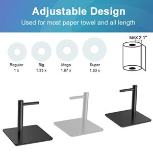 Magnetic Paper Towel Holder, Thipoten Strong Magnetic Hooks/Rack for Kitchen, Work Benches, Storage Closets, Grill, Garage (Black)