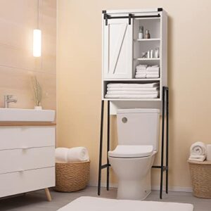 gorzing over the toilet storage cabinet,above toilet storage cabinet,bathroom storage cabinet over toilet,bathroom organizer over toilet adjustable shelf,sliding door toilet storage rack,white