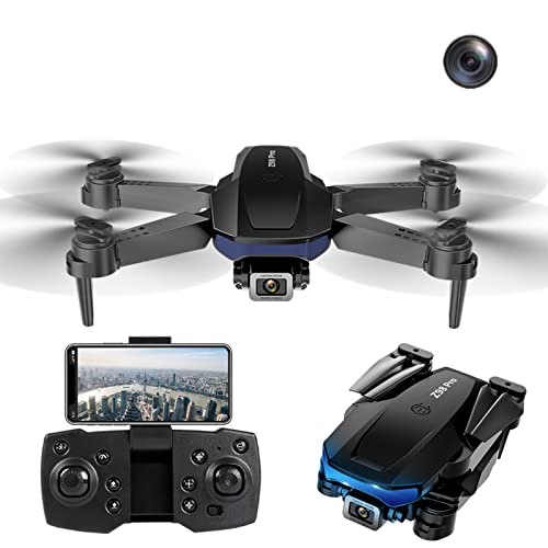 Drones with Camera, Drones for Kids 8-12 with Camera, 1080P HD, 3-level Flight Speed, Headless Mode, 4 Channel, Rc Plane, Remote Control Helicopter, Mini Toys, Cool Things, Gifts for Men (Black)