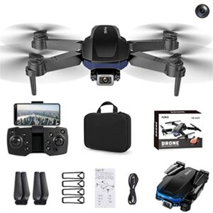 Drones with Camera, Drones for Kids 8-12 with Camera, 1080P HD, 3-level Flight Speed, Headless Mode, 4 Channel, Rc Plane, Remote Control Helicopter, Mini Toys, Cool Things, Gifts for Men (Black)