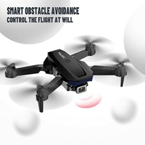 Drones with Camera, Drones for Kids 8-12 with Camera, 1080P HD, 3-level Flight Speed, Headless Mode, 4 Channel, Rc Plane, Remote Control Helicopter, Mini Toys, Cool Things, Gifts for Men (Black)