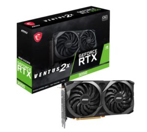 msi gaming geforce rtx 3050 8gb gdrr6 128-bit hdmi/dp pcie 4 torx twin fans ampere oc graphics card (rtx 3050 ventus 2x 8g ocv1)