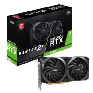 MSI Gaming GeForce RTX 3050 8GB GDRR6 128-Bit HDMI/DP PCIe 4 Torx Twin Fans Ampere OC Graphics Card (RTX 3050 Ventus 2X 8G OCV1)